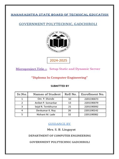 Acnmicro Project For Diploma Pdf Routing Computer Network