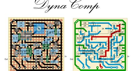 Perf And PCB Effects Layouts MXR DynaComp