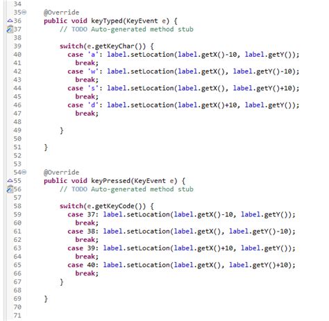 Java Keylistener Important Concept