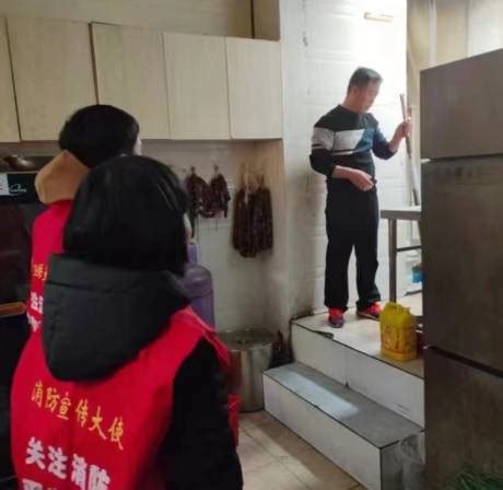 柯迎社区节前消防安全检查行动 志愿柯桥
