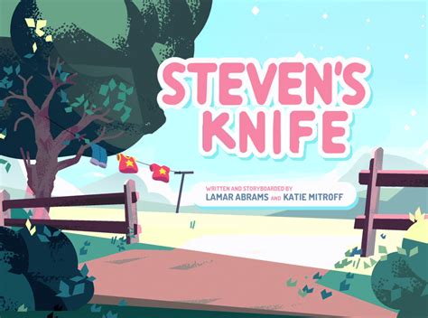 Steven S Knife R Stevenuniverse