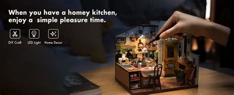 Robotime Miniature House Kit Diy Miniature Dollhouse With