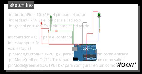Trabajo Del Boton Wokwi Esp32 Stm32 Arduino Simulator