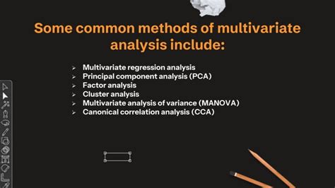 Application Of Univariate Bivariate And Multivariate Variables In