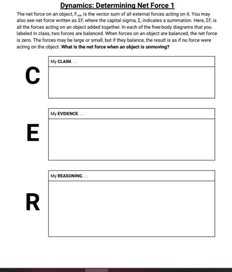 Solved Dynamics Determining Net Force The Net Force On An Chegg