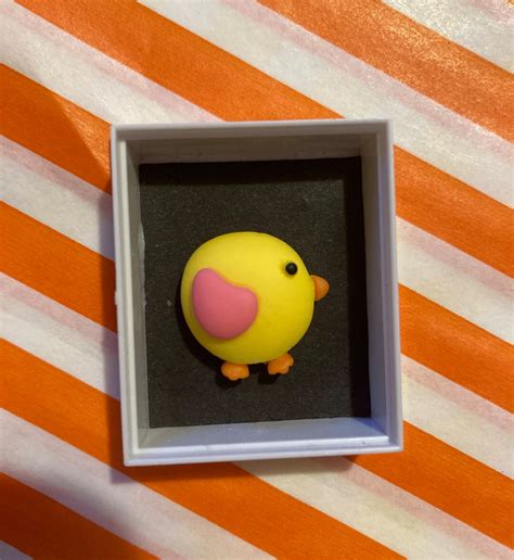 The Wee Cute Chick In A Box Shelf Ornament Kawaii Keepsake Feelgood T Missing You T