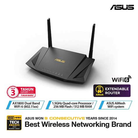 Jual Asus Rt Ax U Ax Dual Band Wifi Extendable Router Subscription Free Network