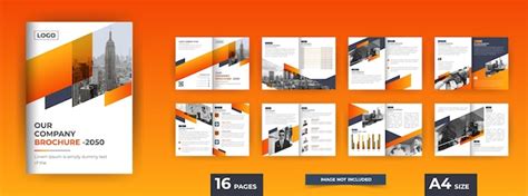 기업 회사 프로필 브로셔 템플릿 디자인 무료 벡터