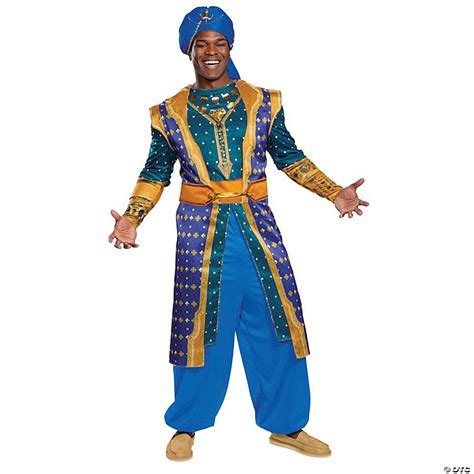 Mens Plus Size Deluxe Aladdin™ Live Action Genie Costume Oriental