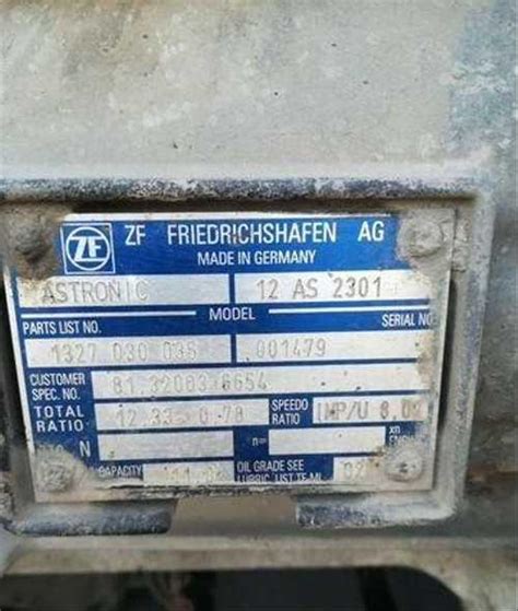 Коробка АКПП zf man tga as-tronic | Festima.Ru - Мониторинг объявлений