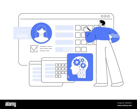 AI Streamlined Administrative Tasks Abstract Concept Vector