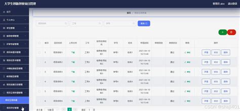 Javavue计算机毕设大学生创新创业项目管理【源码开题论文程序】 Csdn博客