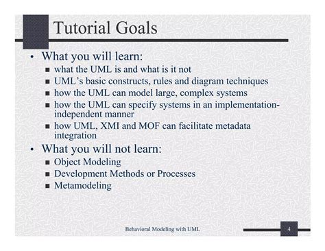 Object Modeling With Uml Behavioral Modeling Ppt