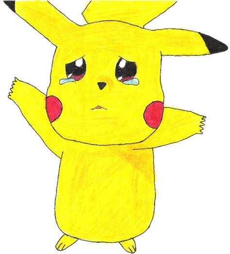 Sad Pikachu Drawing