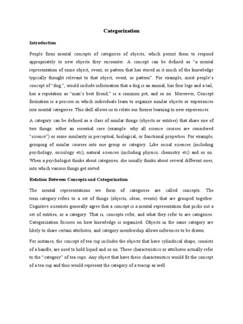 Cognitive Psychology Pdf Concept Hierarchy