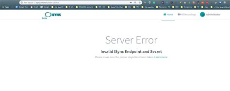 Installing Ssl Issue ~ Server Error Invalid Endpoint And Secret