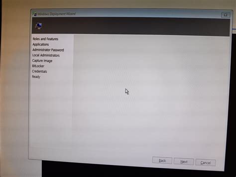 Windows Deployment Wizard Will Not Progress And Stuck In Blank Screen R Mdt