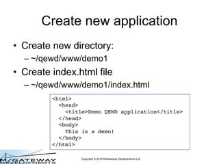 EWD 3 Training Course Part 5b First Steps In Building A QEWD