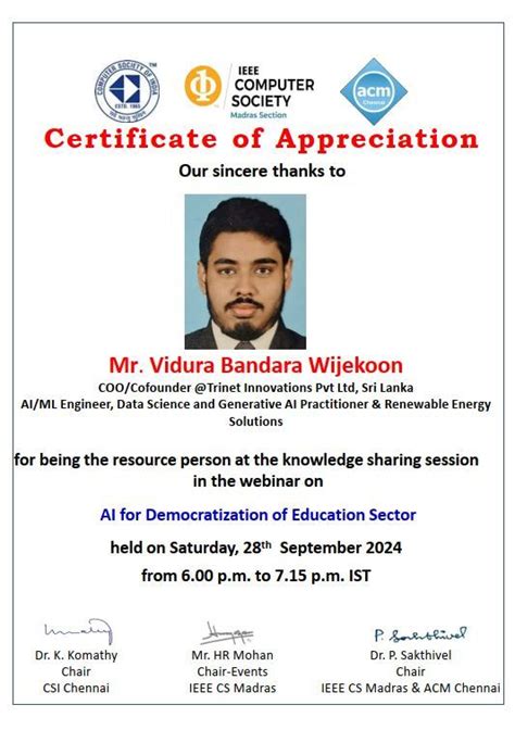 Ai Ml Spreadingaithroughsl Education Vidura Bandara Wijekoon