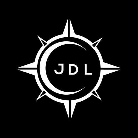 Jdl Abstract Technology Circle Setting Logo Design On Black Background Jdl Creative Initials