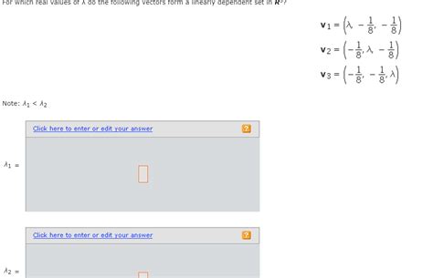 Solved For Which Real Values Or Lambda Do The Following
