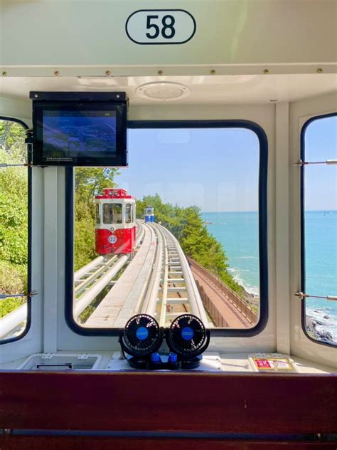 [엄마랑 1박 2일 부산 광안리 여행 해운대블루라인파크] 스카이 캡슐 탑승 후기 청사포 다릿돌 전망대 네이버 블로그