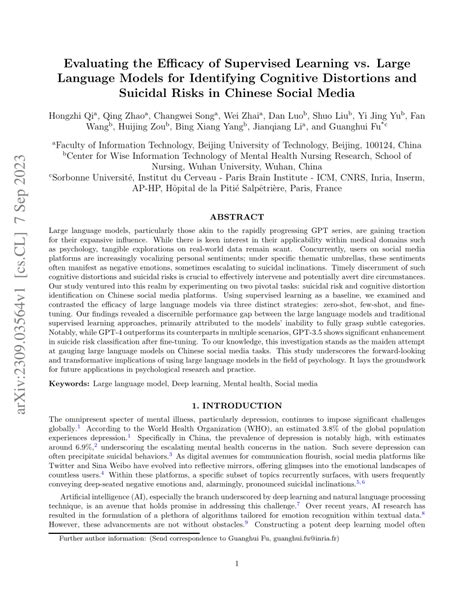 Pdf Evaluating The Efficacy Of Supervised Learning Vs Large Language Models For Identifying