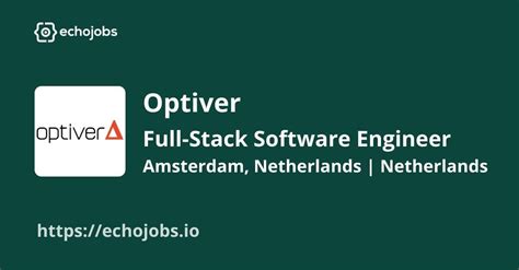 Optiver Is Hiring Full Stack Software Engineer Amsterdam Netherlands Netherlands Html Css