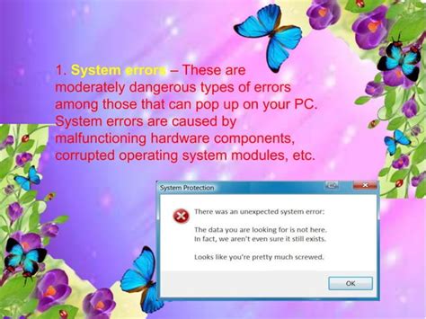Types Of Computer System Errors Pptx