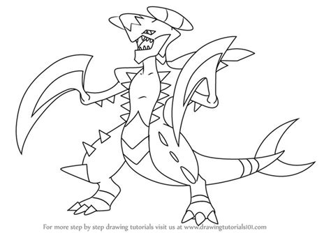 Learn How To Draw Garchomp From Pokemon Pokemon Step By Step Drawing Tutorials Pokemon