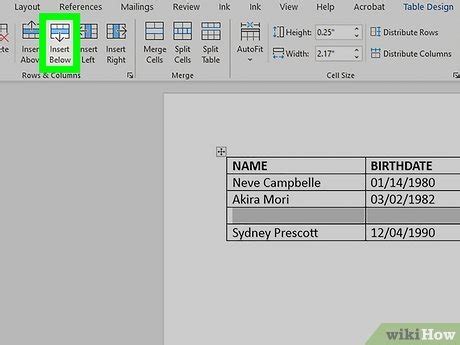 How To Add Another Row In Microsoft Word Steps With Pictures