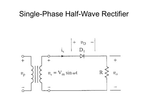 Single Phase Rectifiers Half Wave Full Wave Analysis