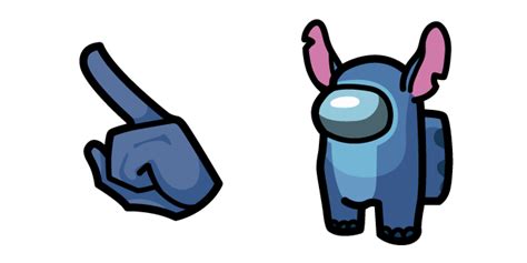 Among Us Stitch Character Cursor Custom Cursor
