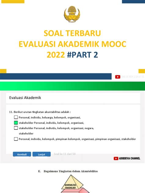 Soal Mooc 2022 Part 2 Pdf