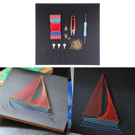 Diy Craft String Art Kits Handmade Ship Sailboat P Grandado