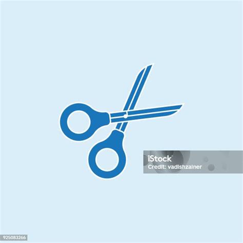 가 위 파란 배경에 고립 된 평면 스타일에서 아이콘 당신의 디자인 및 로고에 대 한가 위 기호입니다 벡터 일러스트 Eps 10