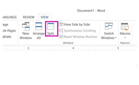 Microsoft Word 2013 How To Edit Two Parts Of A Document At The Same Time