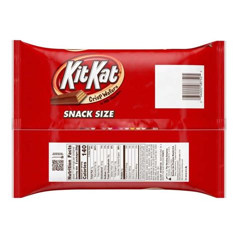 Fun Size Kit Kat Nutrition Facts Printable Nutrition Facts