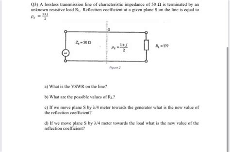 Solved Q1 In The Circuit Below Both Transmission Lines Are