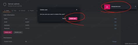 Grafana进行一些操作会出现unexpected Errorgrafana Unexpected Error Csdn博客