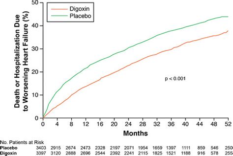 In Patients Randomized To Treatment With Digoxin There Was A Download Scientific Diagram
