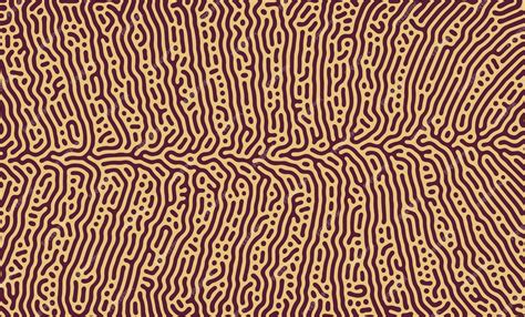 Premium Vector Sceleton Orange Shape Turing Pattern Structure