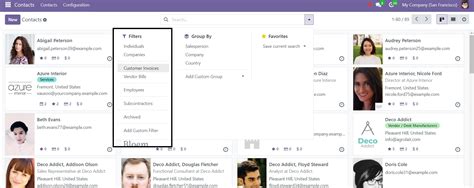 contacts odoo v18 community edition book