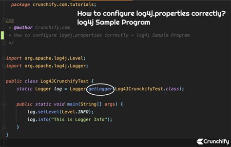 Java How To Configure Log4jproperties Correctly Log4j Sample