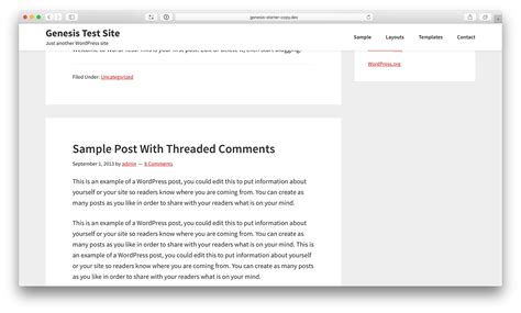Fixed Shrinking Header In Genesis Sample Starter Theme Sridhar Katakam
