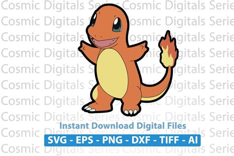 Charmander Svg Charmander Png Pokemon Svg Charmander Clipart