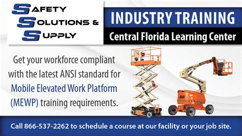 Safety Solutions And Supply On Linkedin Mewp Ansi Safetytraining