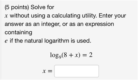 Solved Points Find The Solution Of The Exponential Chegg