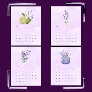 Printable 2024 Calendar Printable Calendar Digital Calendar 2024