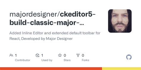 GitHub Majordesigner Ckeditor5 Build Classic Major Custom Added
